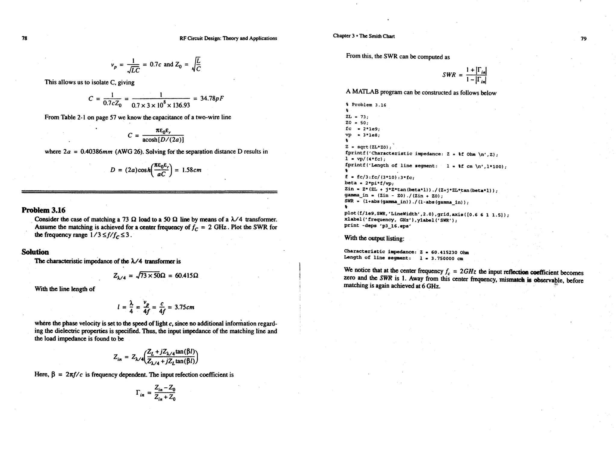 Rf circuit design_theory_and_application_by_ludwig_bretchko_-_solution_manual | PDF