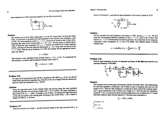 Rf circuit design_theory_and_application_by_ludwig_bretchko_-_solution_manual | PDF
