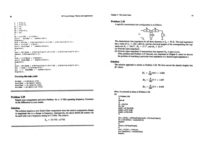 Rf circuit design_theory_and_application_by_ludwig_bretchko_-_solution_manual | PDF