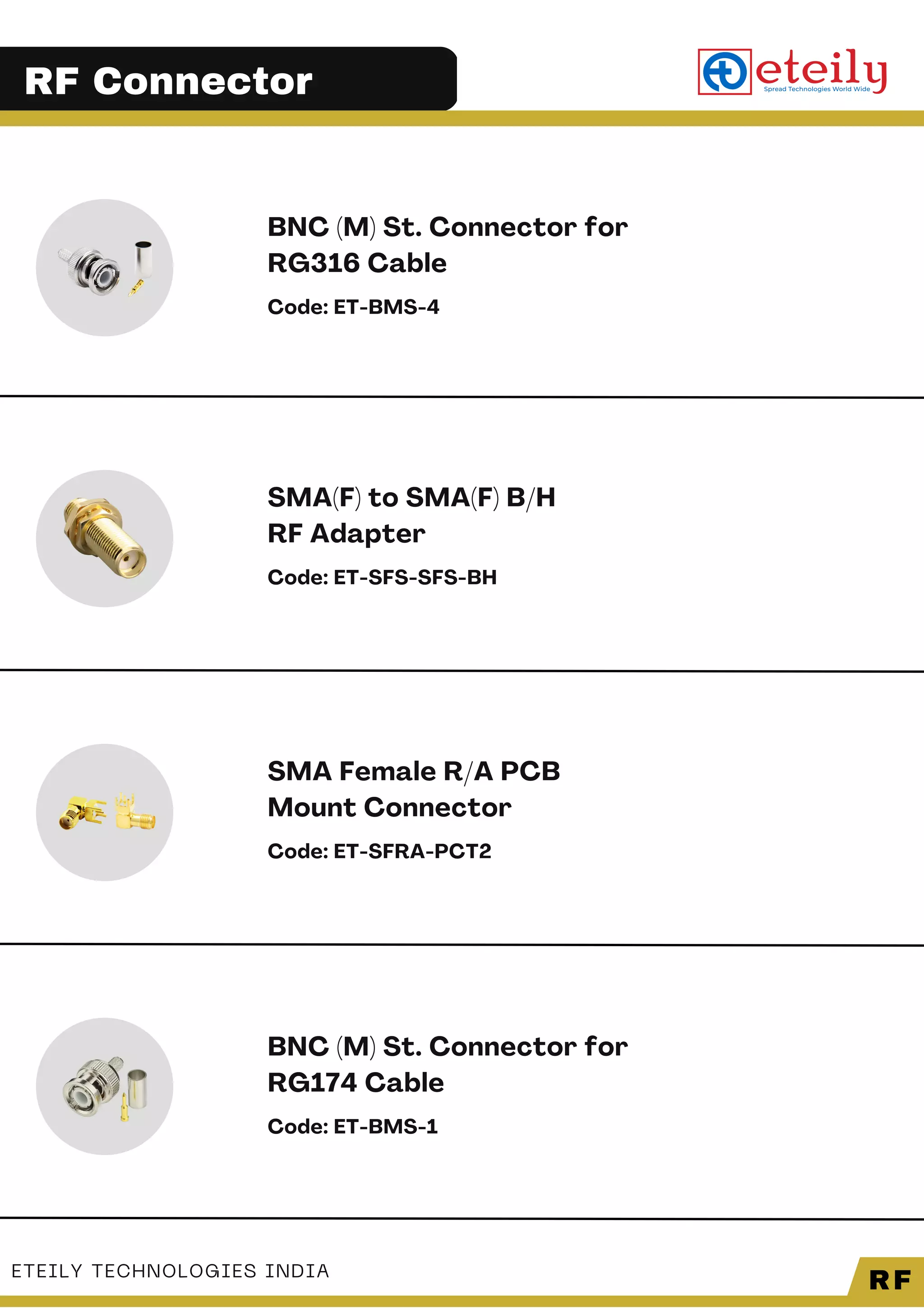 rf connector catalogues | PDF