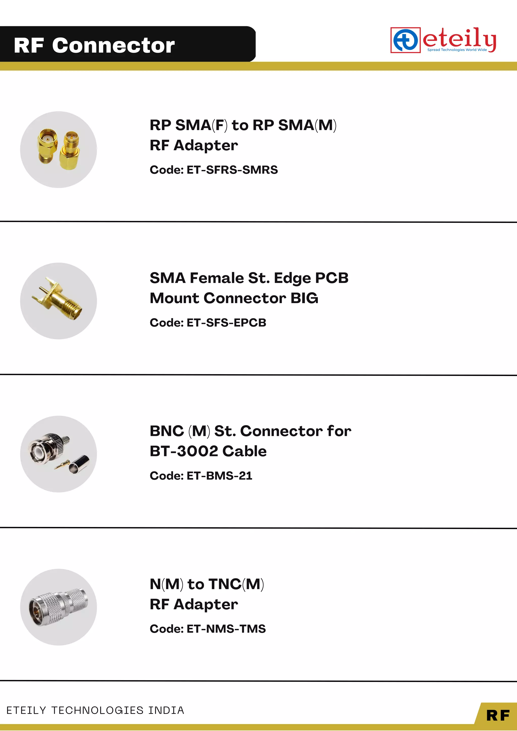 rf connector catalogues | PDF
