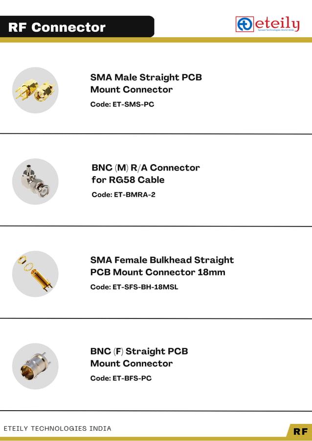 rf connector catalogues | PDF