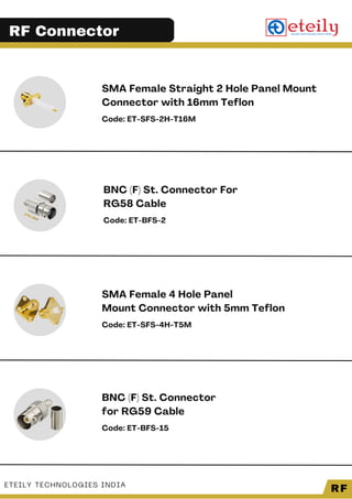 rf connector catalogues | PDF