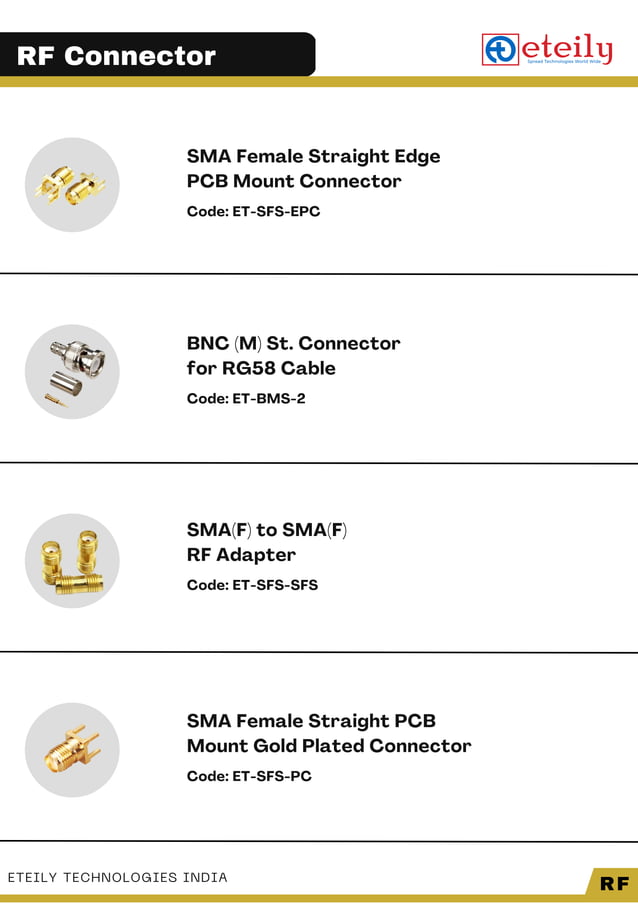 rf connector catalogues | PDF