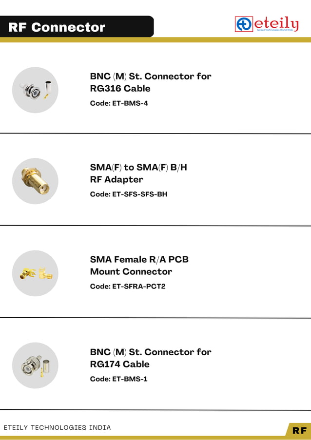 rf connector catalogues | PDF