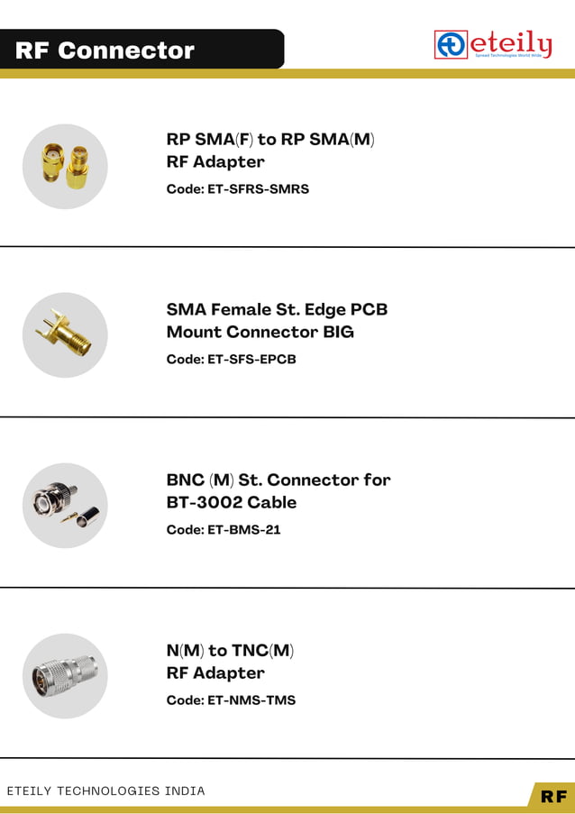 rf connector catalogues | PDF
