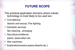 Rf controlled fire fighting robot | PPT