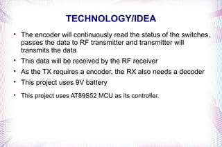 Rf controlled fire fighting robot | PPT