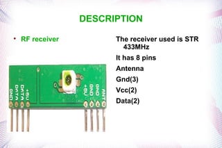 Rf controlled fire fighting robot | PPT