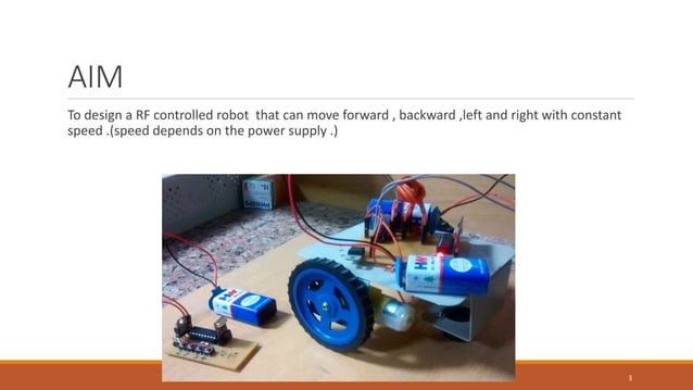 RF controlled robot or wireless robot | PPT