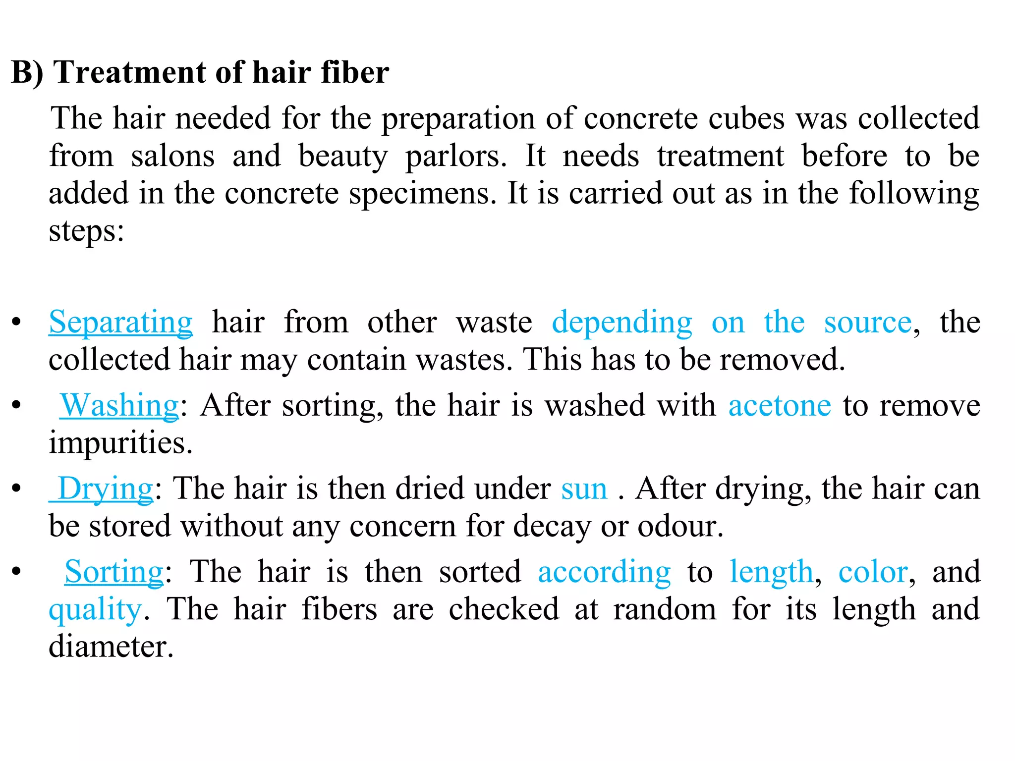 Hair fibre reinforced concrete | PPT