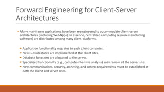 Reengineering including reverse & forward Engineering | PPTX