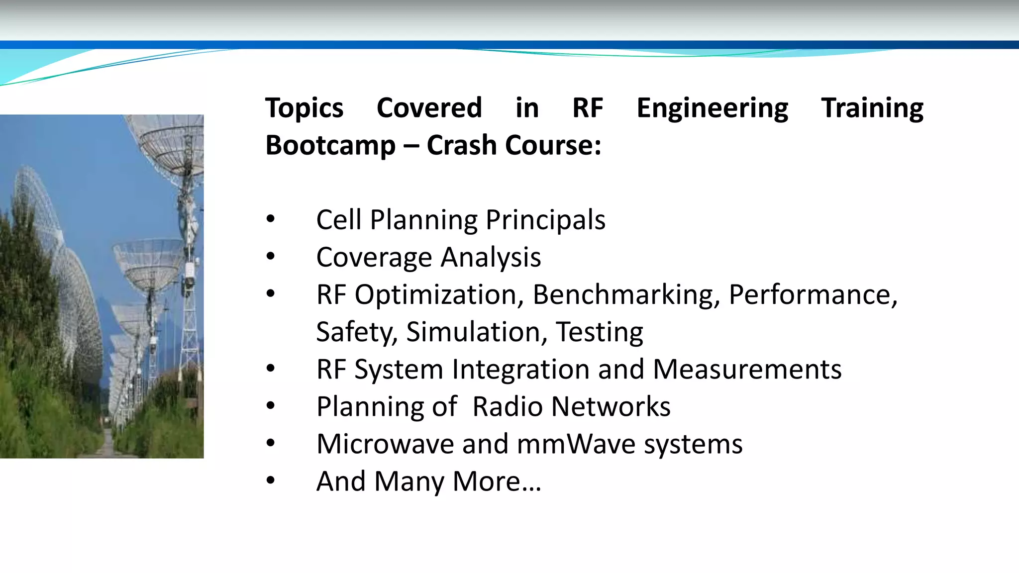 Wireless Radio Frequency Training Bootcamp | PPT