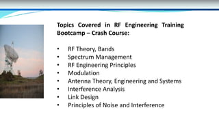 Wireless Radio Frequency Training Bootcamp | PPT