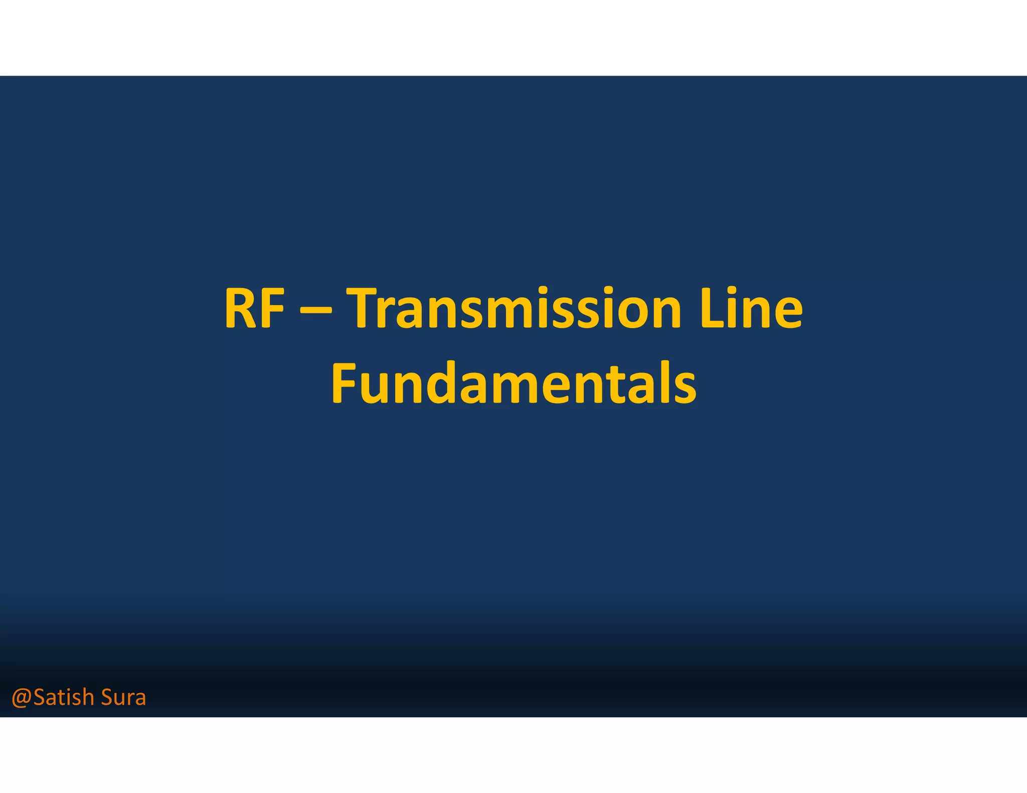 Rf fundamentals | PDF