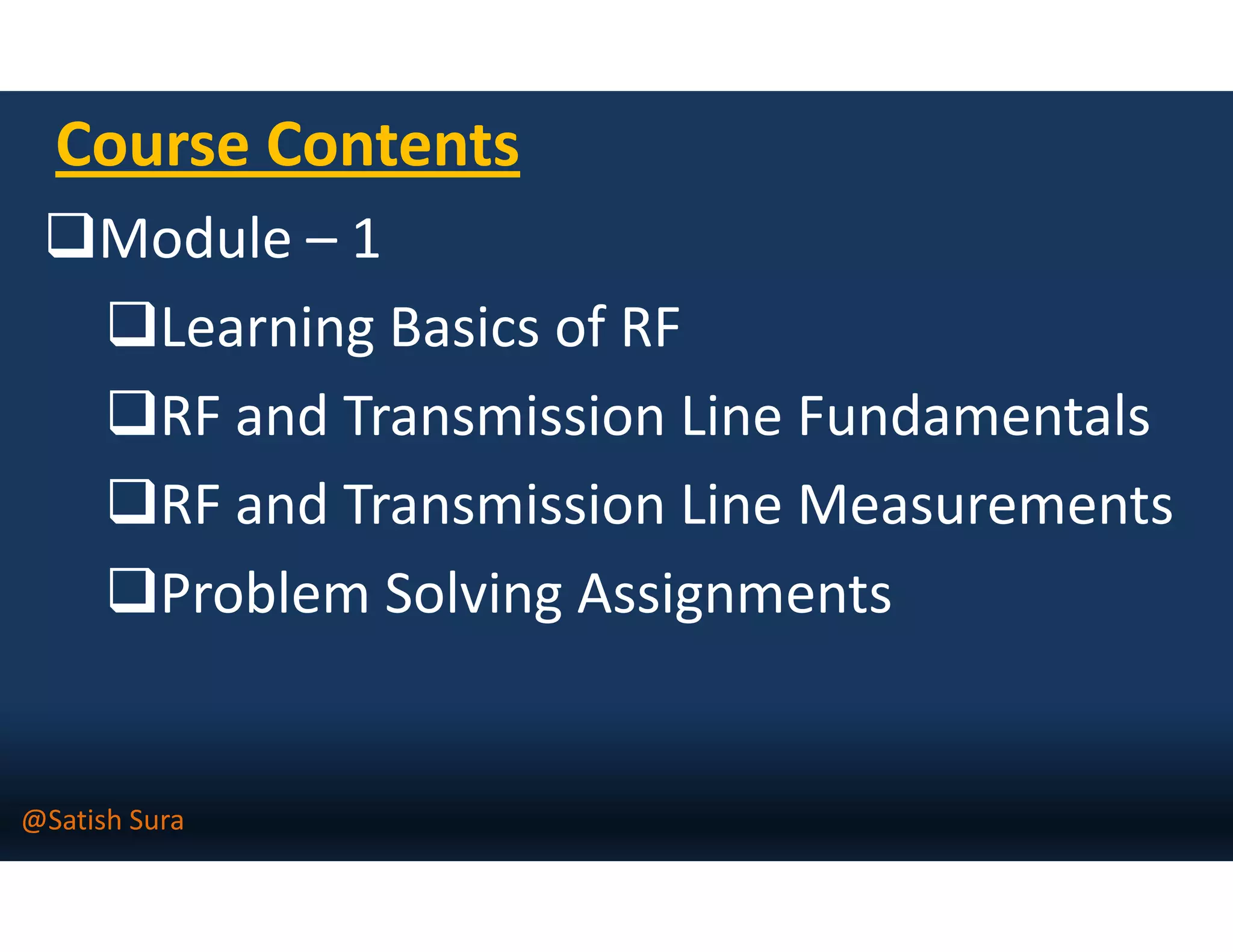 Rf fundamentals | PDF