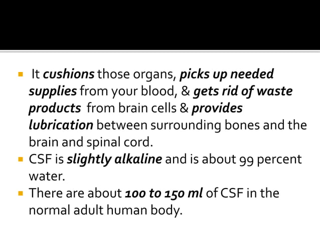 Collection, transport and processing of clinical specimens: CSF | PPTX