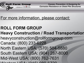 Causes, Prevention, & Designing for Corrosion Resistance on Sheet Pile ...