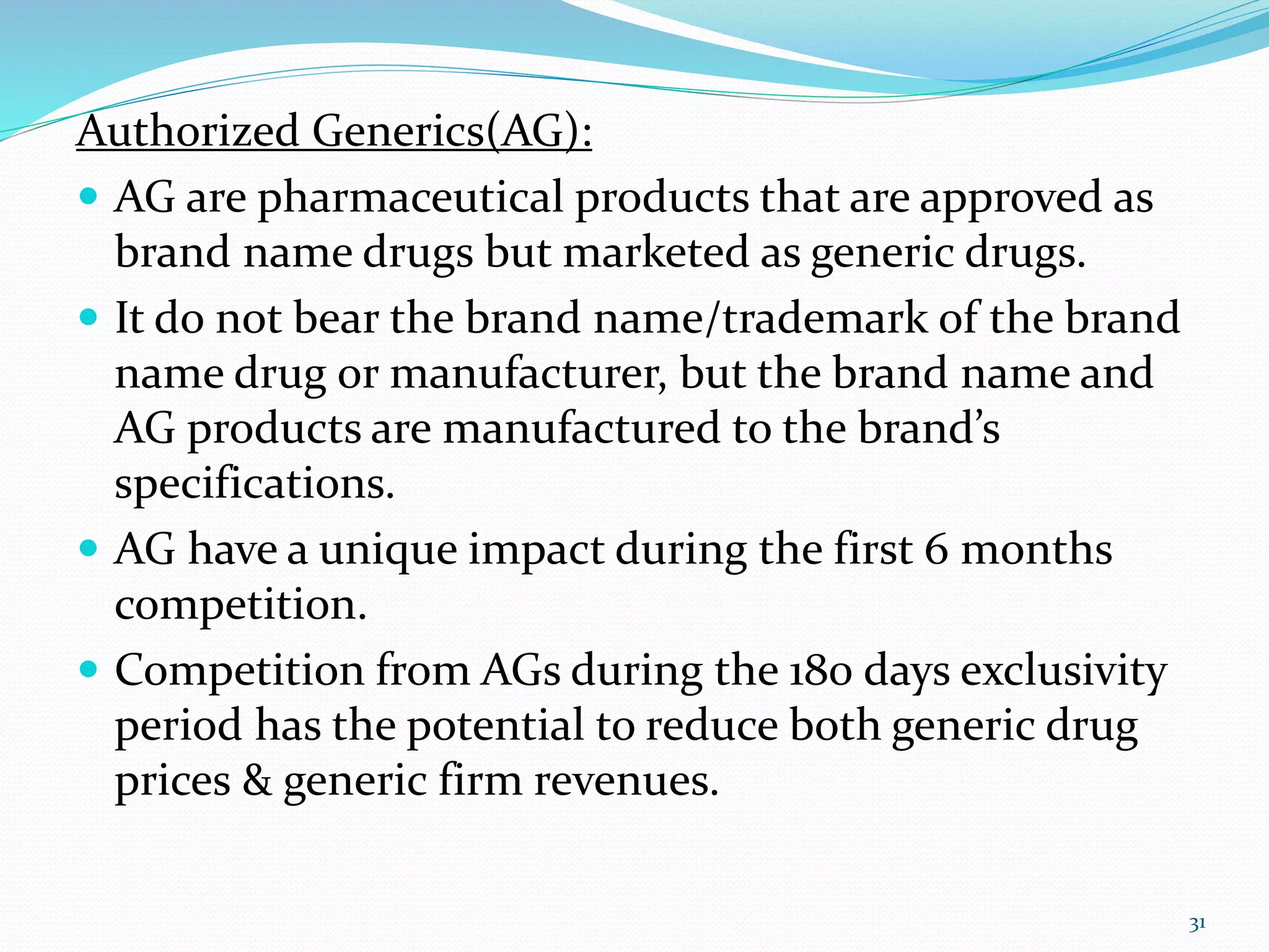 Generic drugs product development | PPTX
