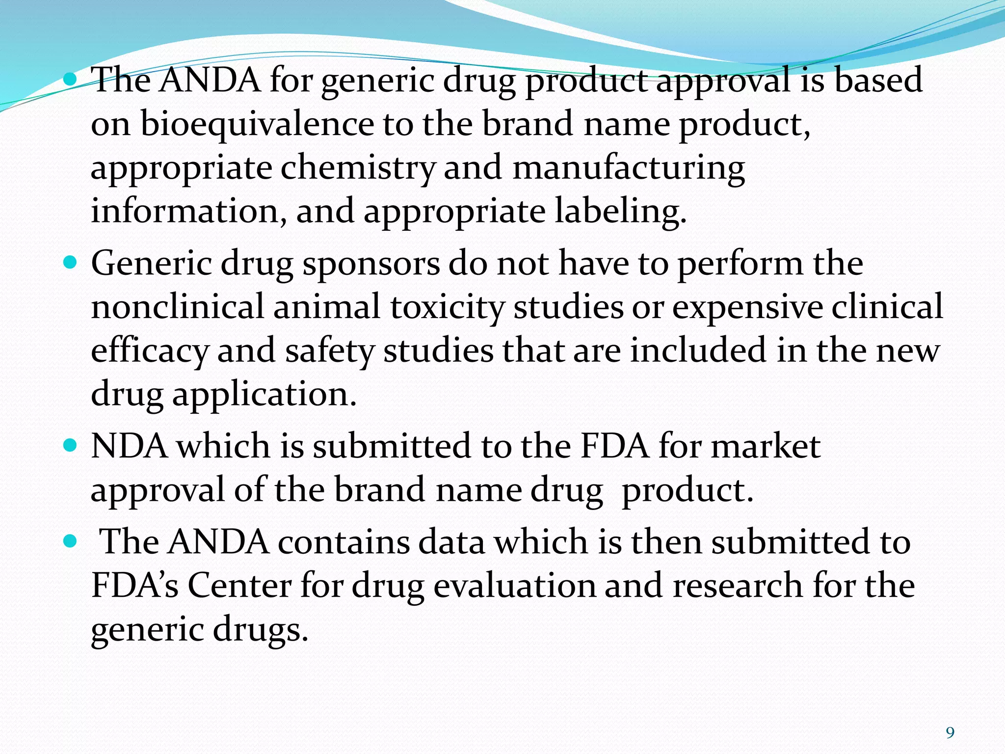 Generic drugs product development | PPTX