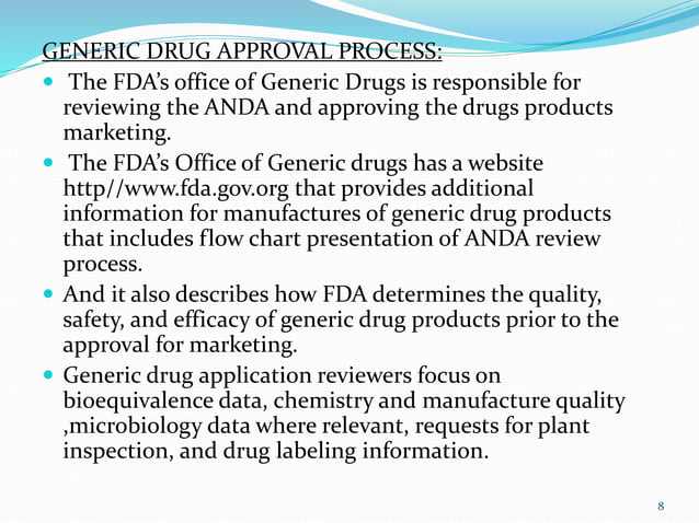 Generic drugs product development | PPTX