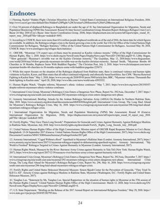 THE ROHINGYA CRISIS-RELIGIOUS FREEDOM INSTITUTE | PDF