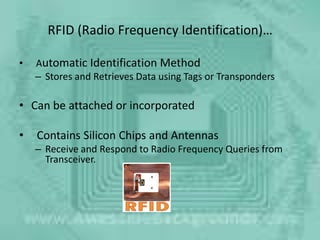 Rfid | PPTX | Technology & Computing
