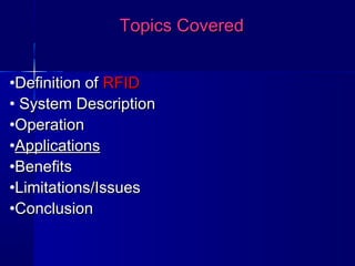 RFID PPT | PPT | Technology & Computing