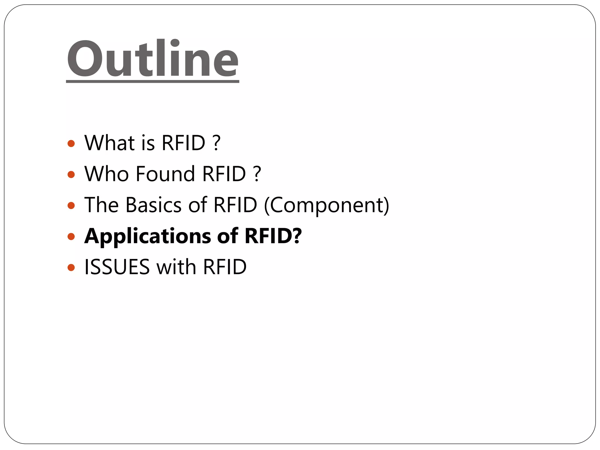 Radio Frequency Identification Chip (RFID) | PPT