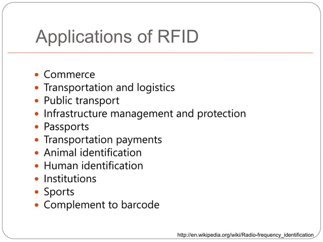 Radio Frequency Identification Chip (RFID) | PPT