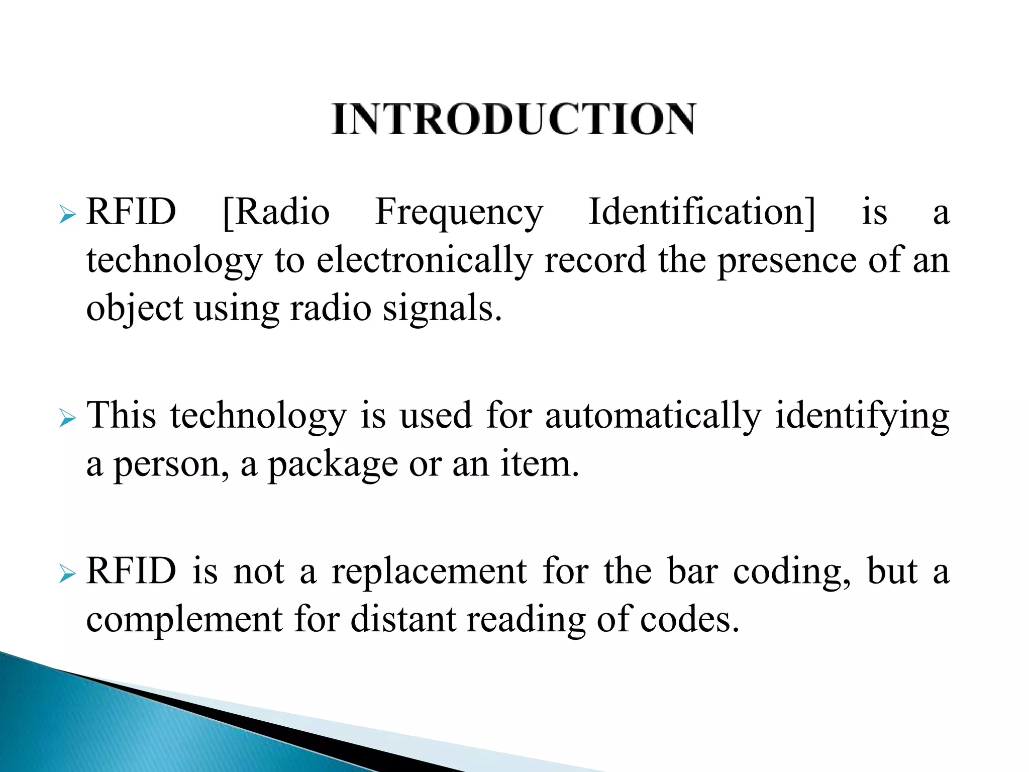 RFID | PPTX | Technology & Computing