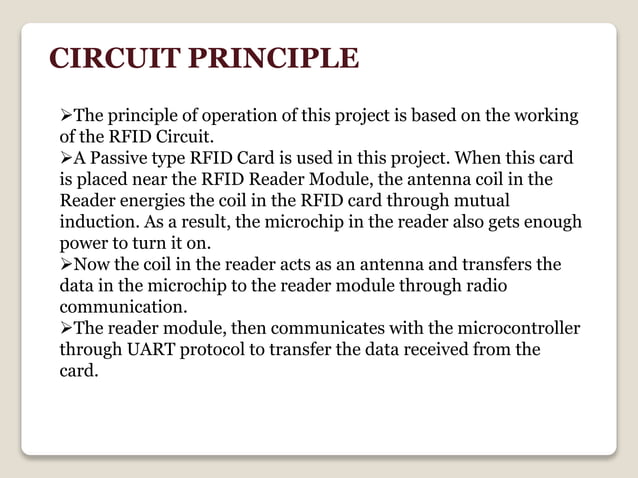 Rfid based access control system using microcontroller | PPTX