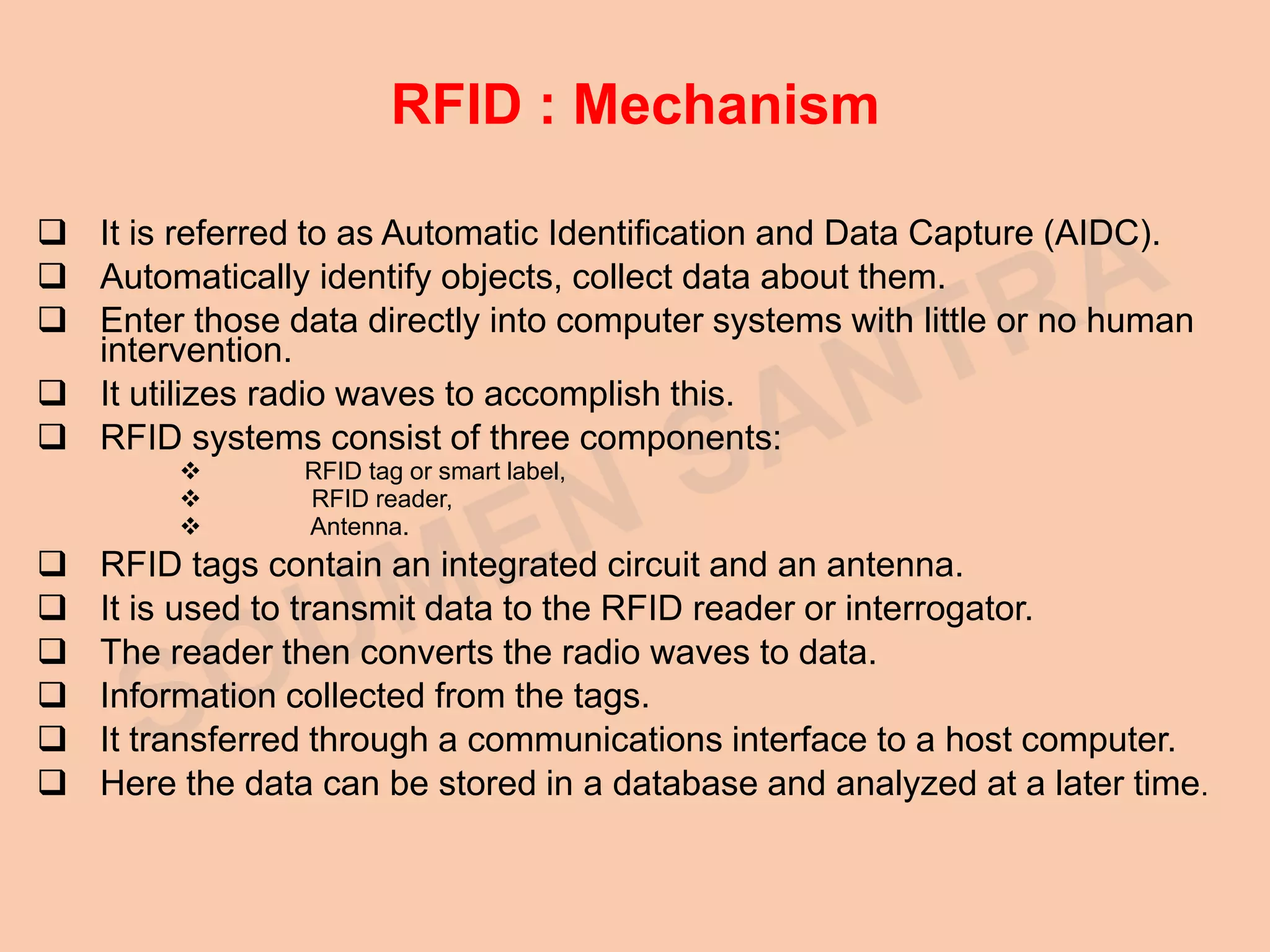 RFID (RADIO FREQUENCY IDENTIFICATION) | PPTX