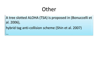 RFID tag anti collision protocols | PPTX