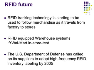 Introduction to Radio Frequency Identification deviceD | PPT