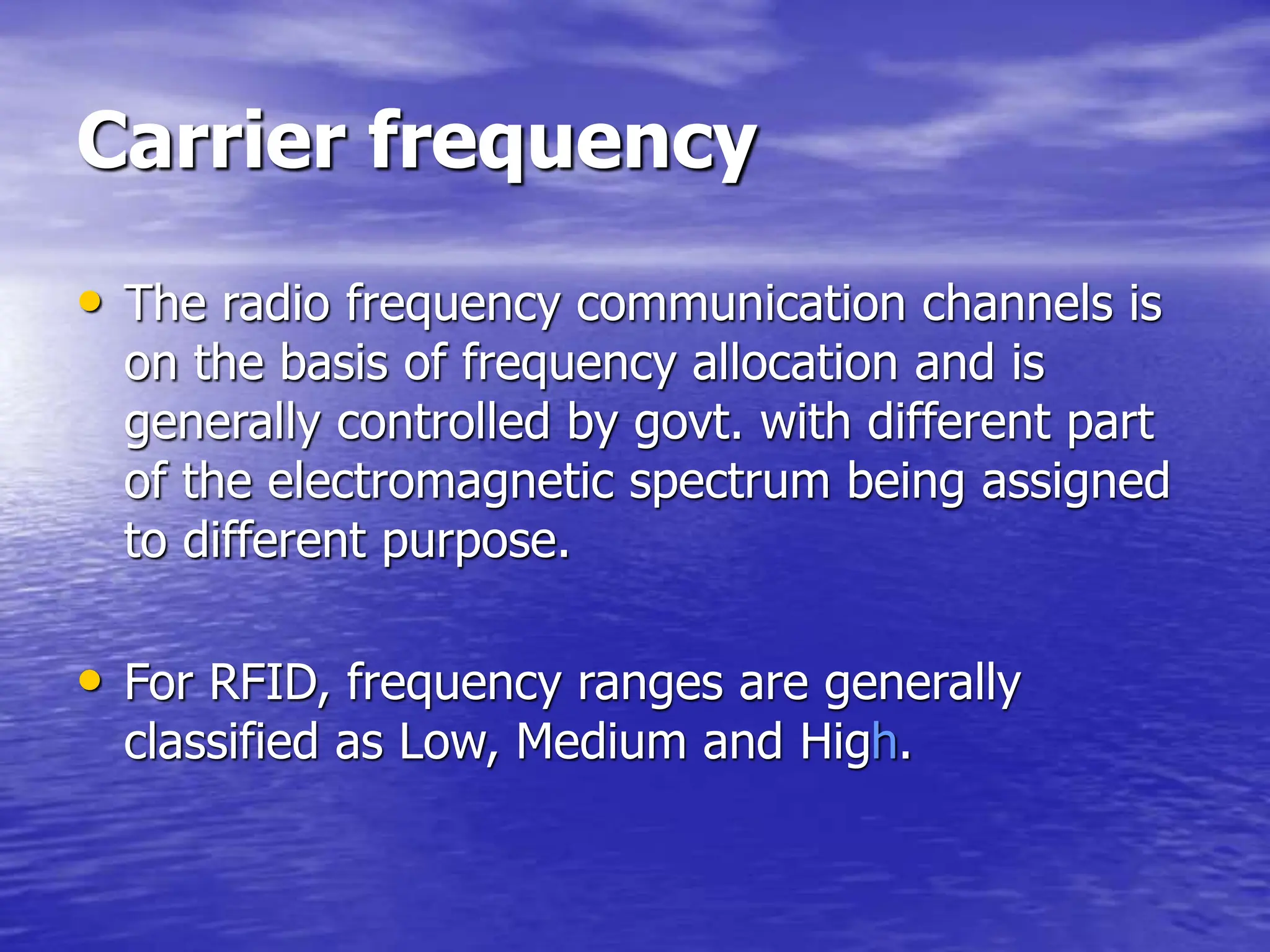 RFID RADIO FREQUENCY IDENTIFICATION ..PPT