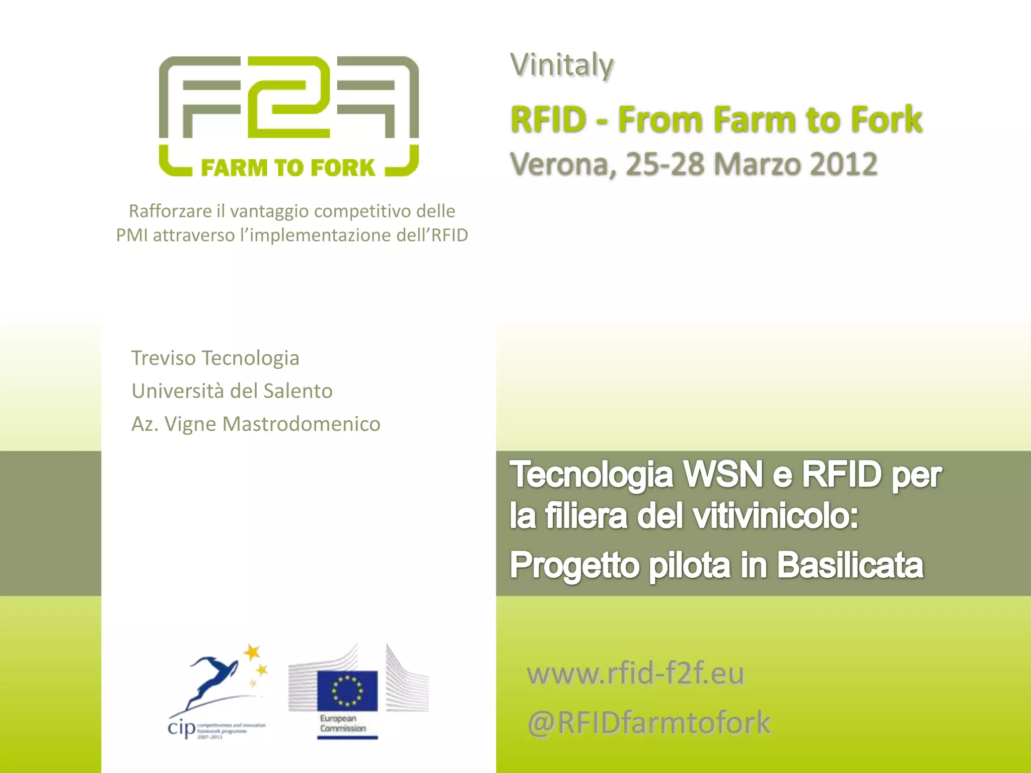 RFID F2F Vinitaly 2012 | PPT