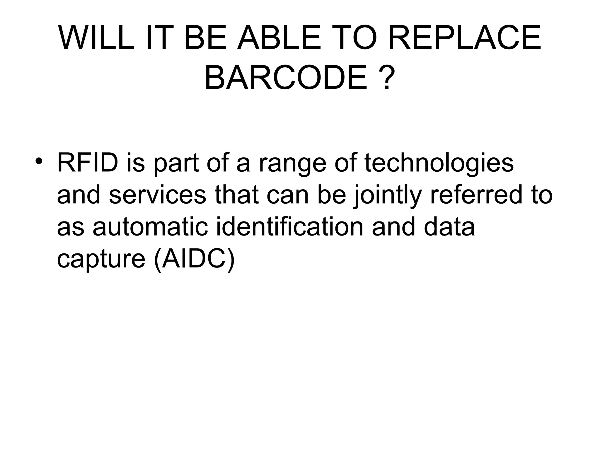 Rfid Presentation Slides | PPT