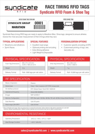Rfid race timing solutions and sports tracking systems | PDF