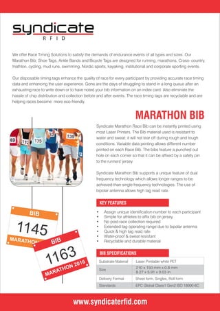 Rfid race timing solutions and sports tracking systems | PDF