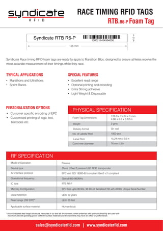 Rfid race timing solutions and sports tracking systems | PDF