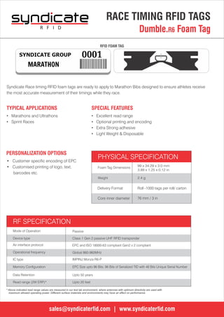 Rfid race timing solutions and sports tracking systems | PDF