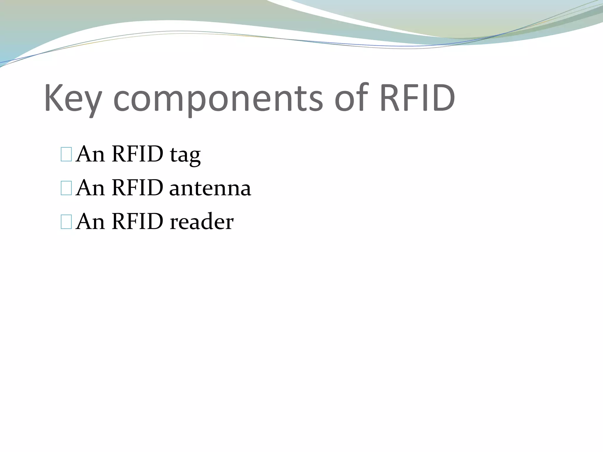 Rfid radio frequency identification | PPTX