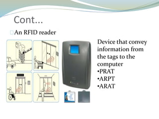 Rfid radio frequency identification | PPTX | Technology & Computing