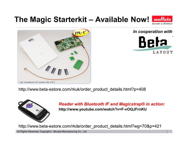 RFID - Reduce to the MAGICSTRAP 2.0 | PPT