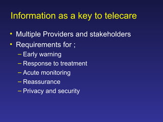RFID solutions to support home telecare information flows | PPT