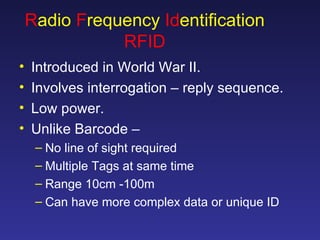 RFID solutions to support home telecare information flows | PPT