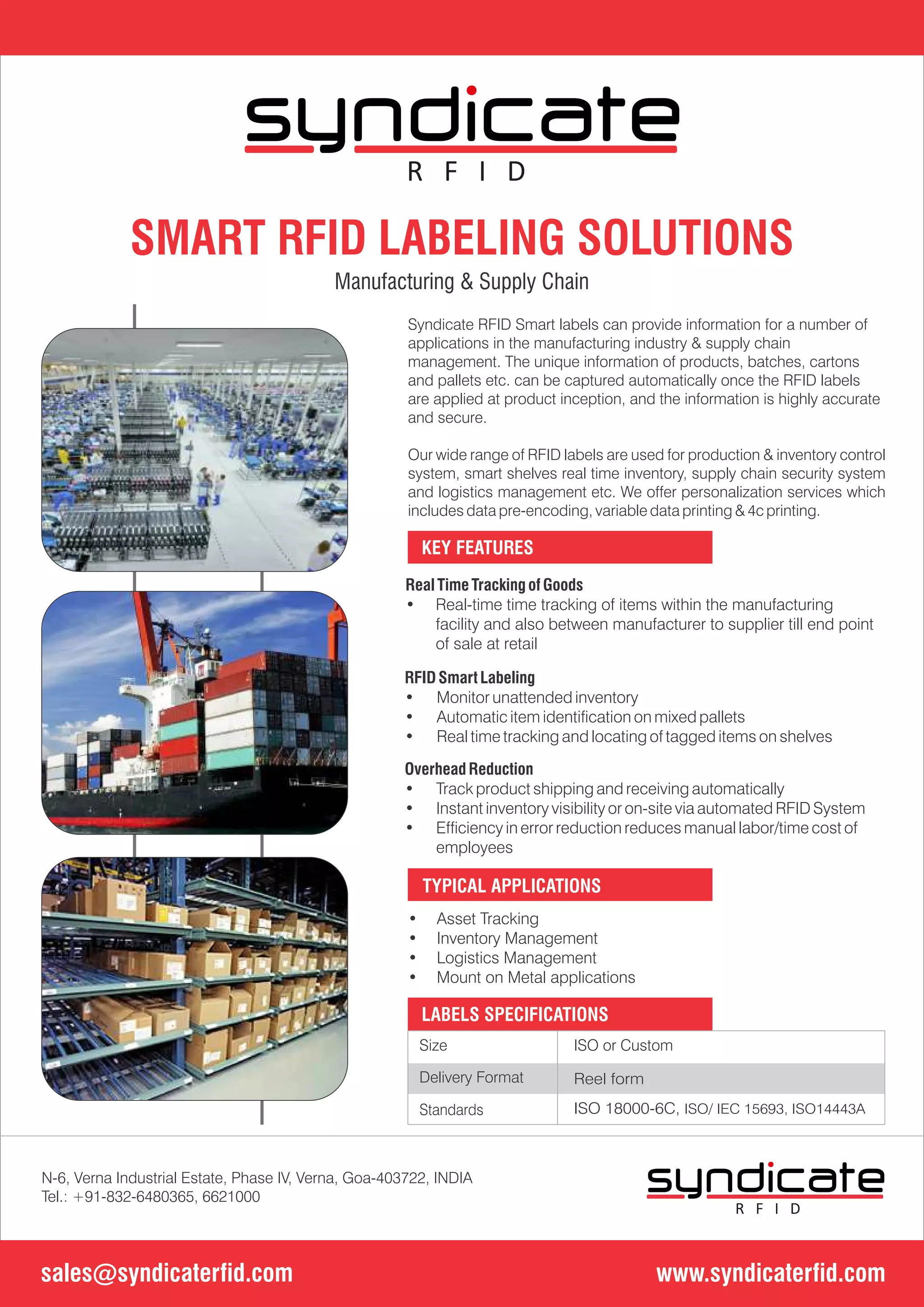Rfid supply chain Tags and logistics Stickers | PDF