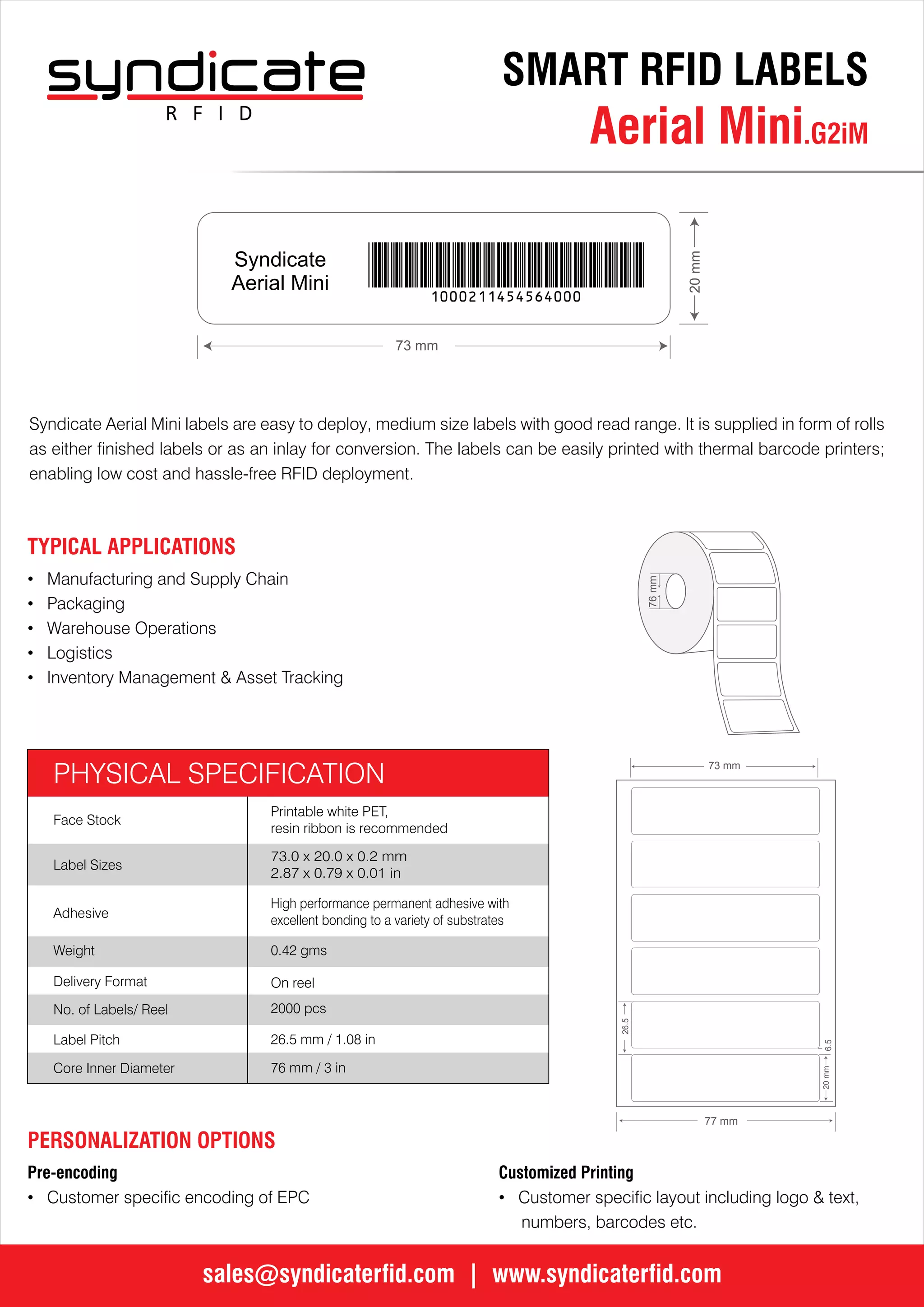 Rfid supply chain Tags and logistics Stickers | PDF