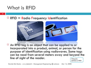 RFID tag - technology and scenarios | PPT